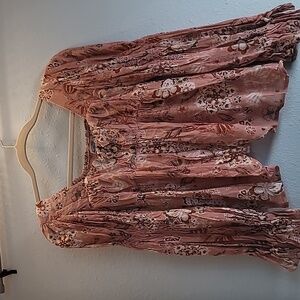 Poof! | Tops | Poof New York Womens Top Size Small Pink Ditsy Floral ...
